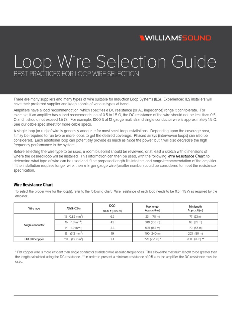 Best Practices For Loop Wire Selection | PDF | Wire | Electrical ...