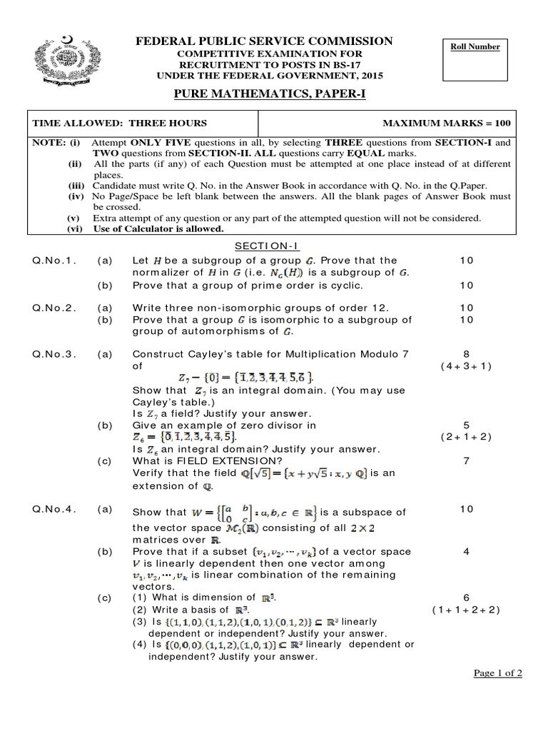 Pure Mathematics - 2015 | PDF | Series (Mathematics) | Ellipse