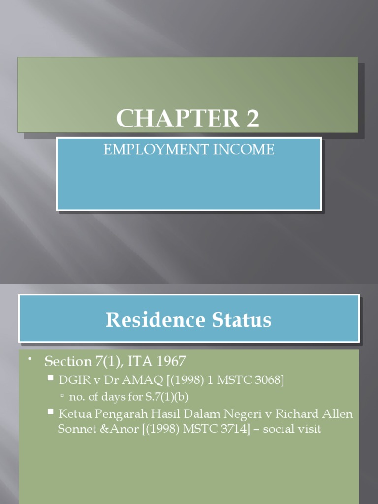 CHAPTER 2 - Employment Income | PDF