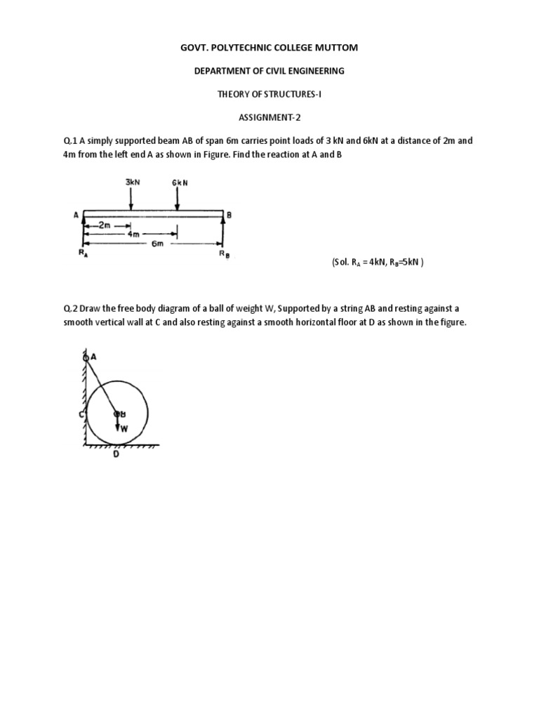 Govt. Polytechnic College Muttom: Department of Civil Engineering | PDF
