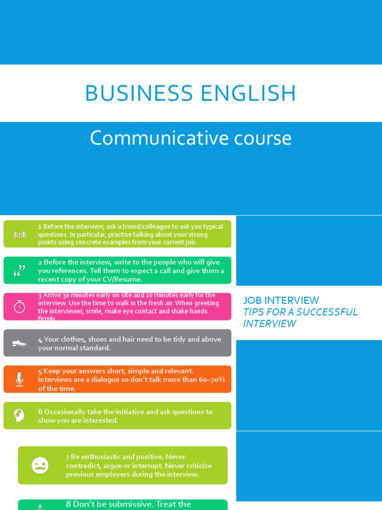 Business English: Communicative Course | PDF | Job Interview | Question