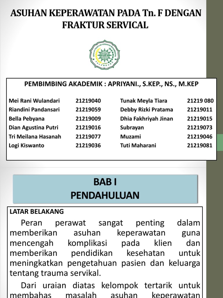 FRAKTUR SERVIKAL Edit PDF | PDF