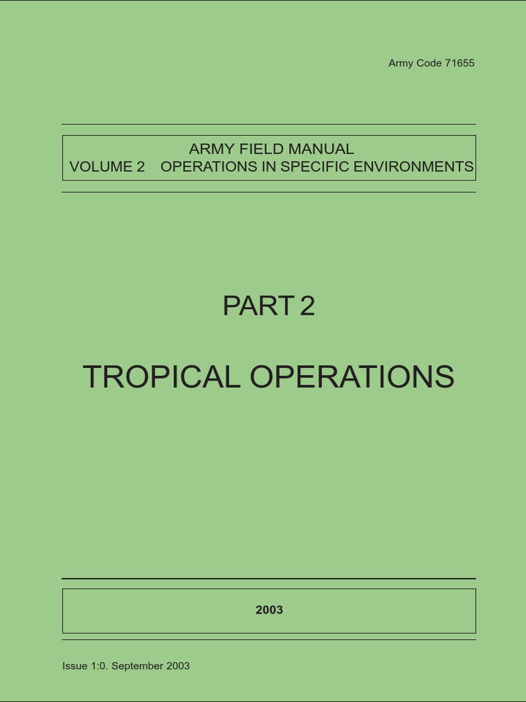 Tropical Operations: Army Field Manual | PDF | Trees | Forests