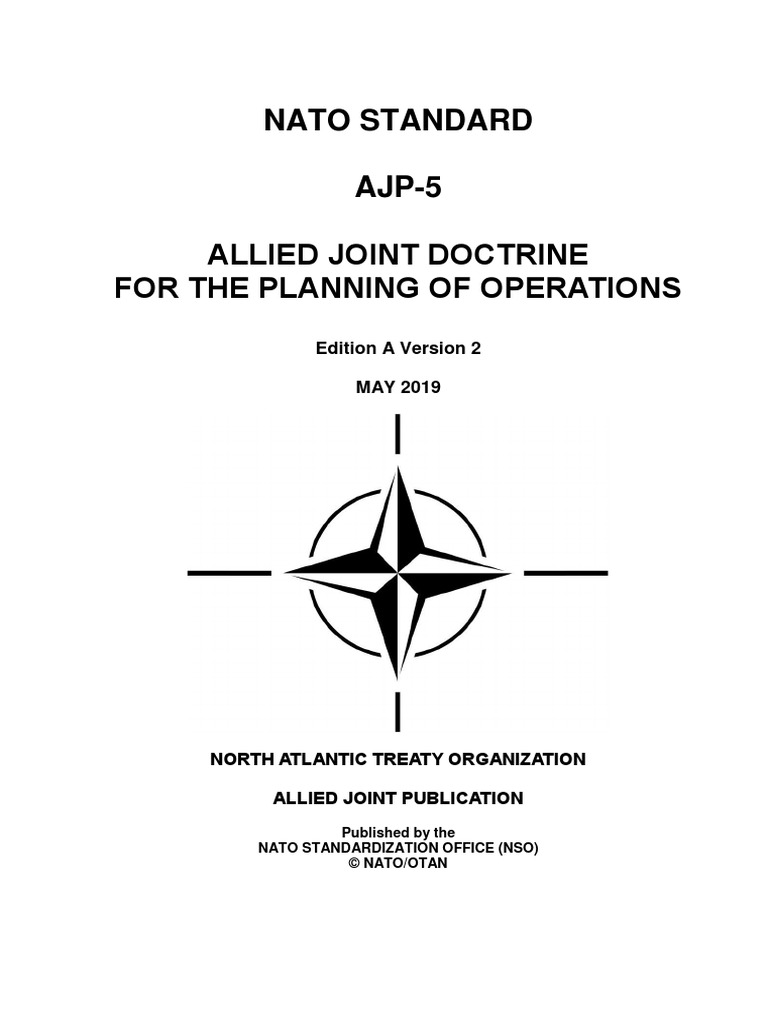 Nato Standard AJP-5 Allied Joint Doctrine For The Planning of ...