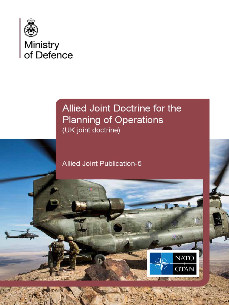 DCDC Doctrine Nato Planning of Ops Ajp 5 PDF | PDF | Military Doctrine ...