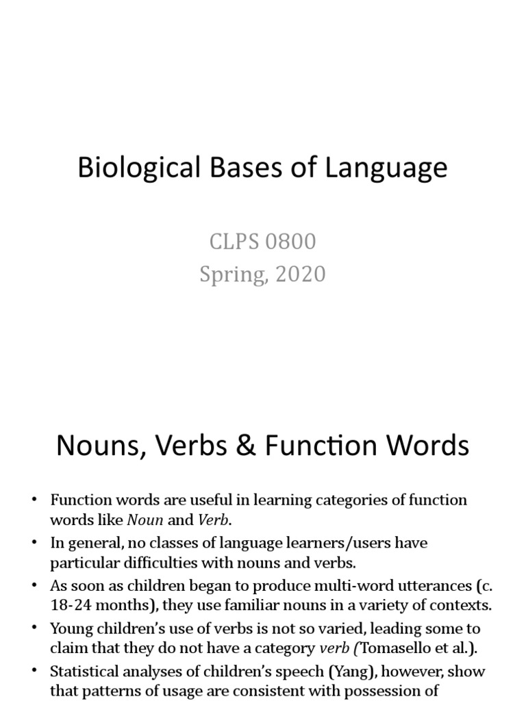 14 Biological Bases of Language | PDF | Sign Language | Language ...