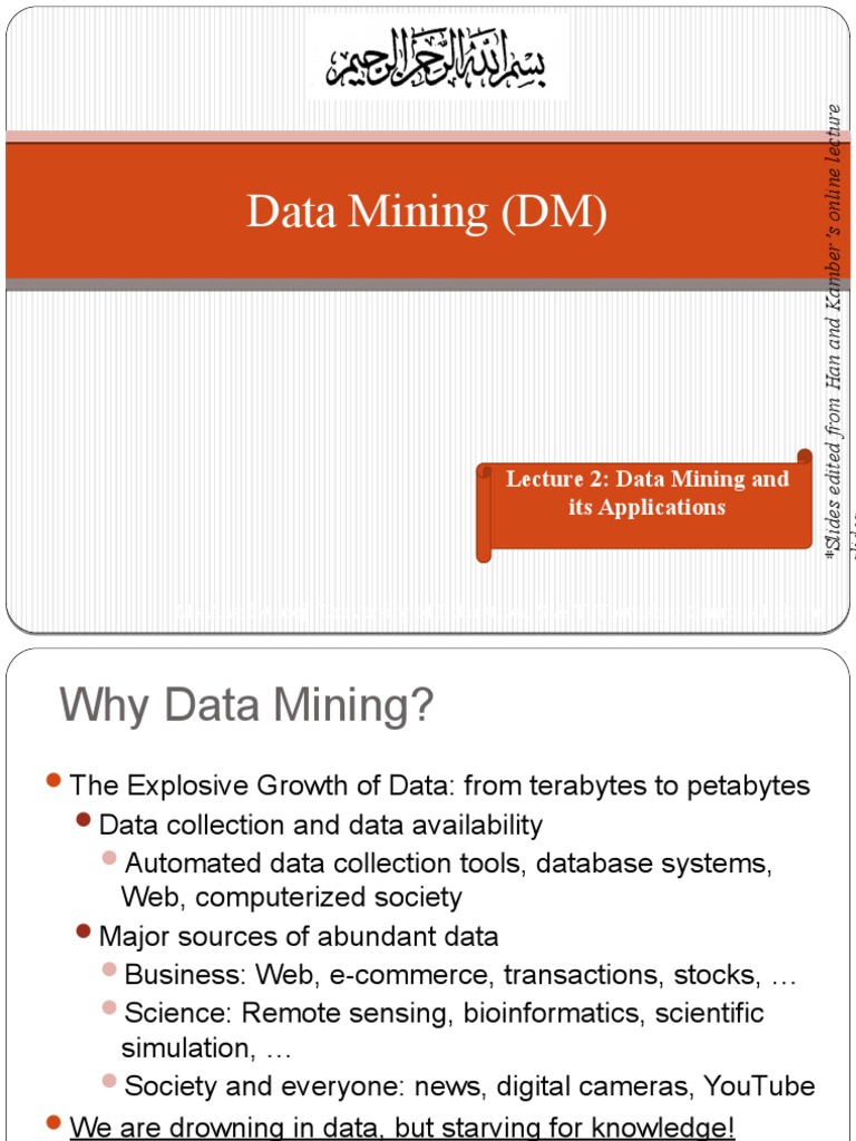 Lecture 2 Data Mining Functions | PDF | Data Mining | Data Warehouse