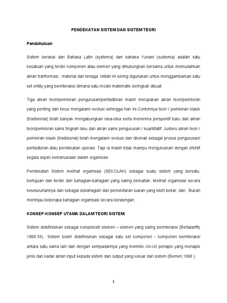 Sistem Dan Sistem Teori | PDF | Komputer