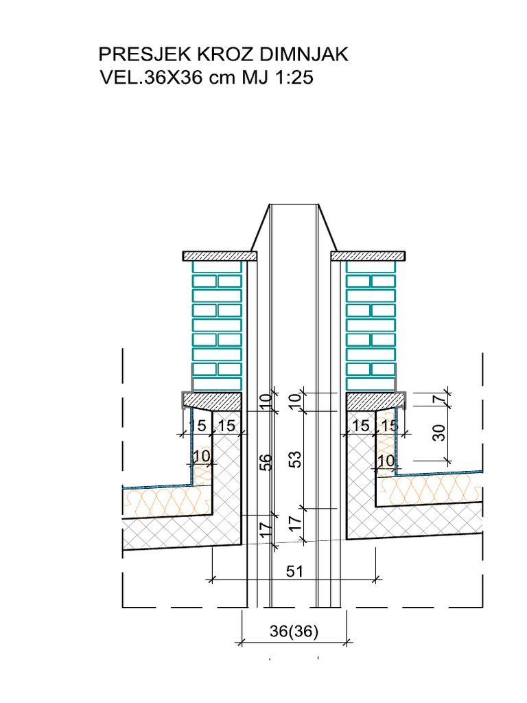 Presjek Kroz Dimnjak PDF | PDF