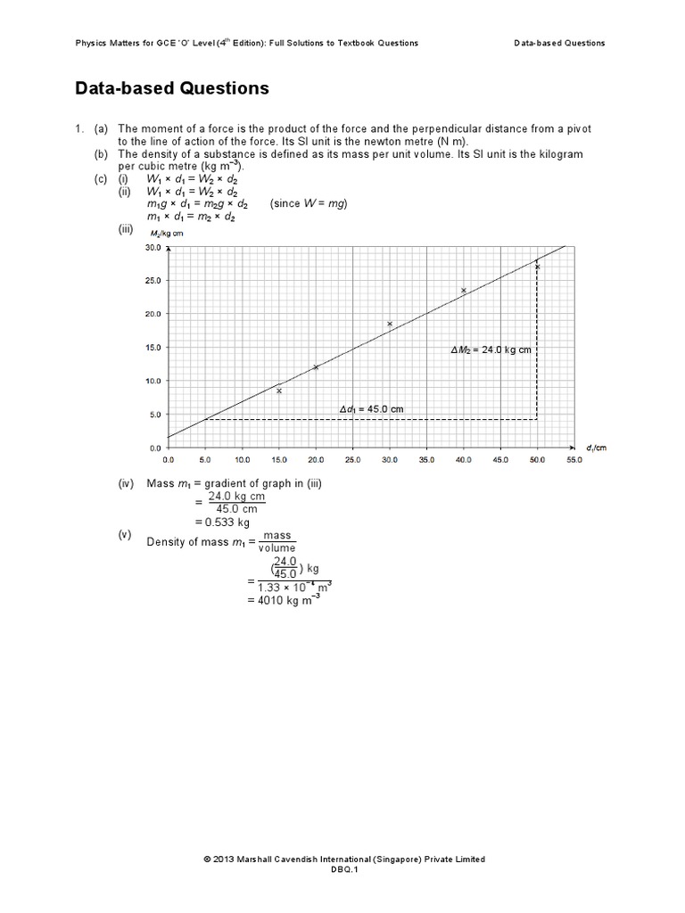 PM - TB Solutions - Data-Based Questions | PDF | Refractive Index | Heat