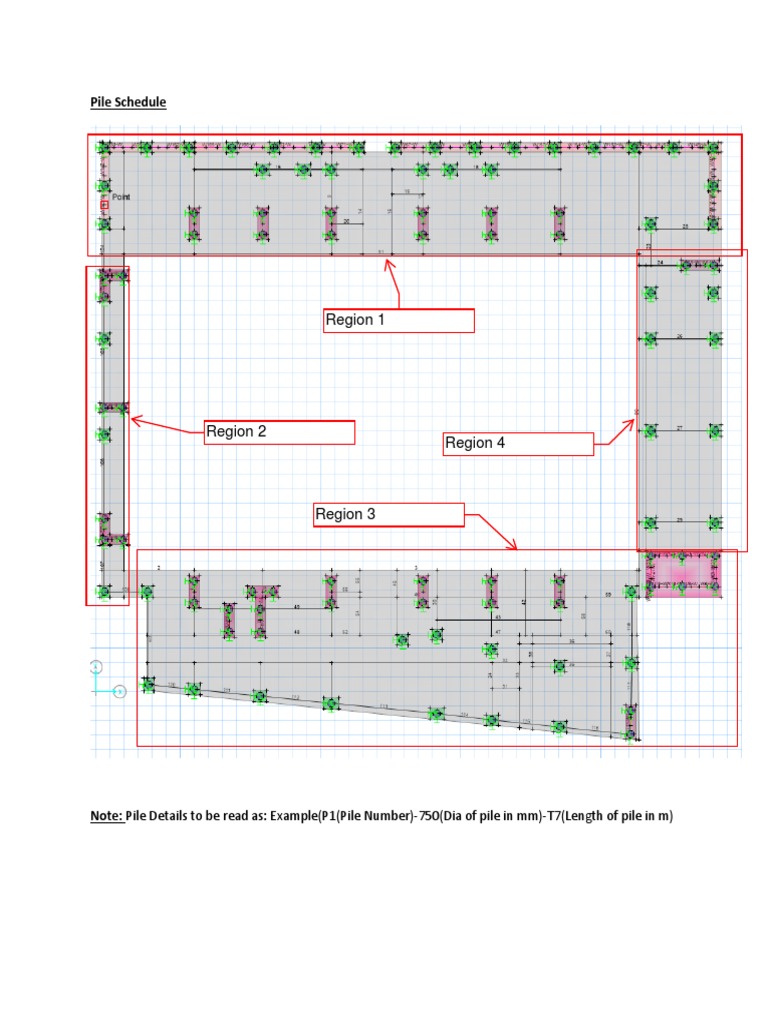 Region 1: Pile Schedule | PDF