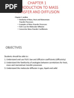 Introduction to Mass Transfer | PDF | Diffusion | Mole (Unit)