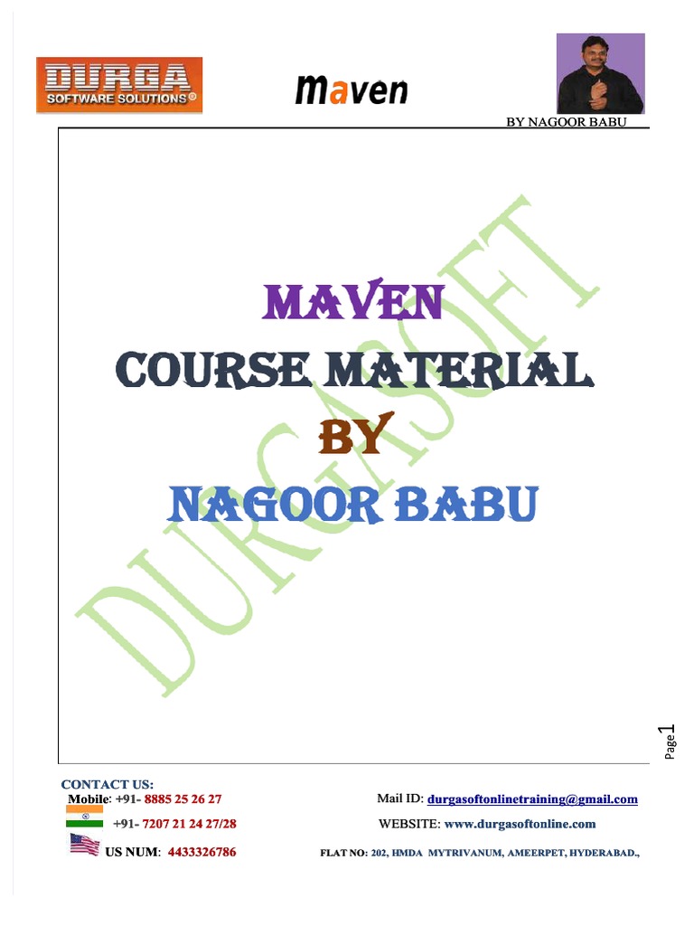 Maven by Nagoor Babupdf | PDF | Software Engineering | Computing
