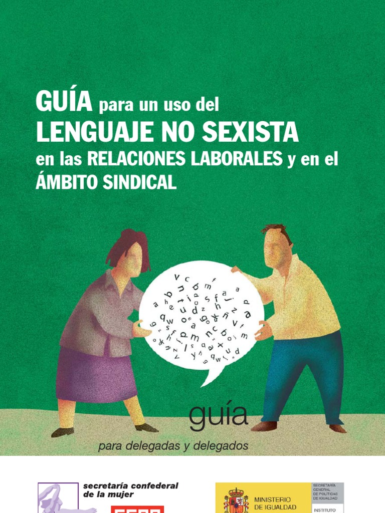 Guia Para Uso de Lenguaje No Sexista | Sustantivo | Sexismo