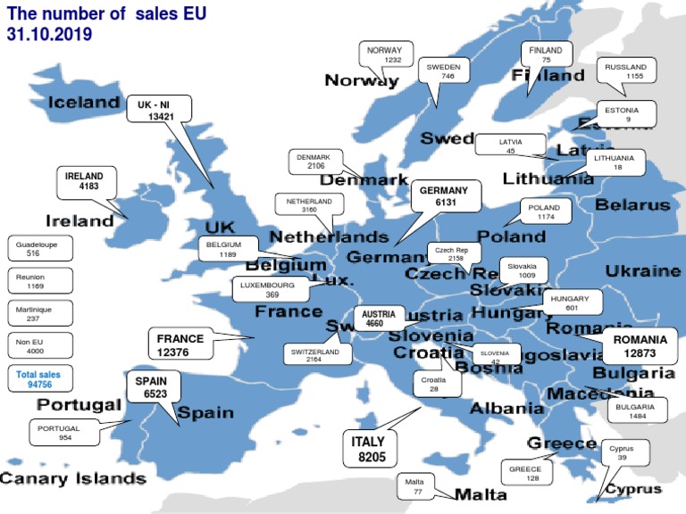 Harta Europa - 2019 | PDF | Europe Travel | Sports