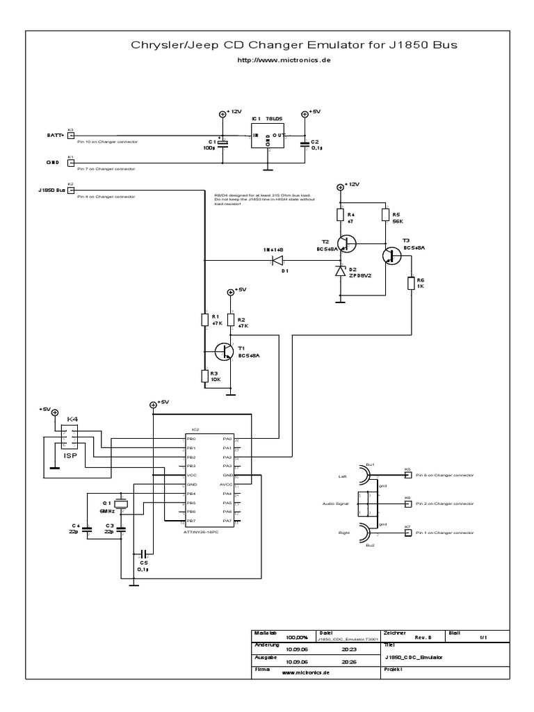 Chrysler/Jeep CD Changer Emulator For J1850 Bus | PDF