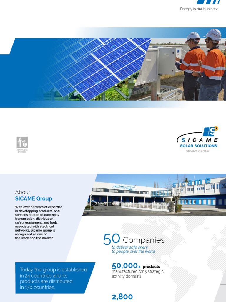 Sicame Solar Solutions Overview | PDF | Transformer | Power Inverter