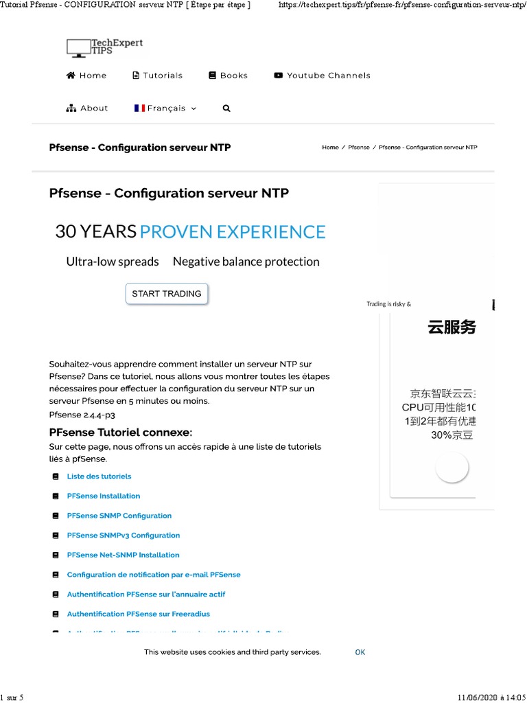 Pfsense - Configuration Serveur NTP | PDF