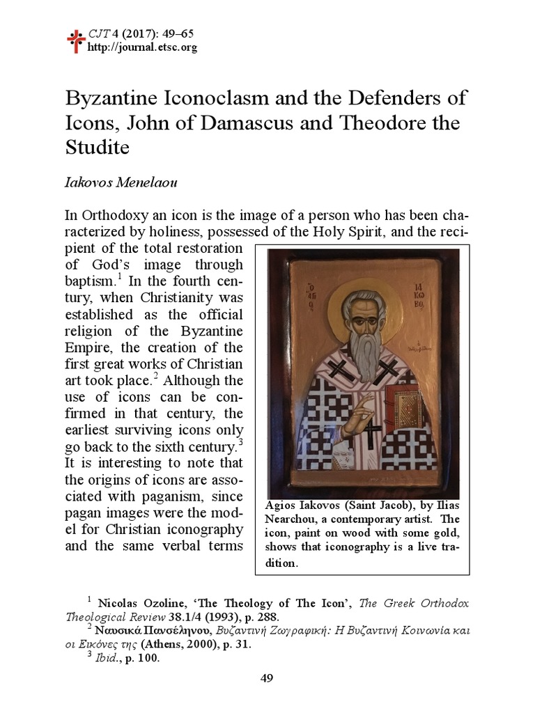 Byzantine Iconoclasm and The Defenders o PDF | PDF | Icon | Religious ...