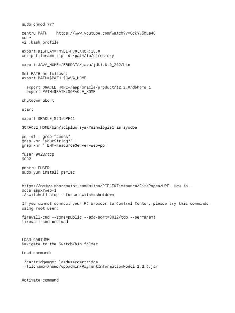 Comenzi LINUX | PDF | Operating System Families | Computer Data