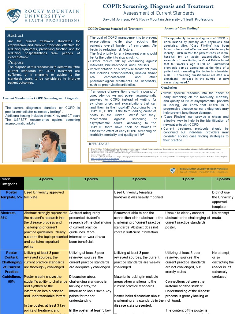 COPD Poster PDF | PDF | Chronic Obstructive Pulmonary Disease ...