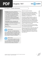 TKT Module 1 Practice Test Draft | PDF | Career & Growth | Language ...