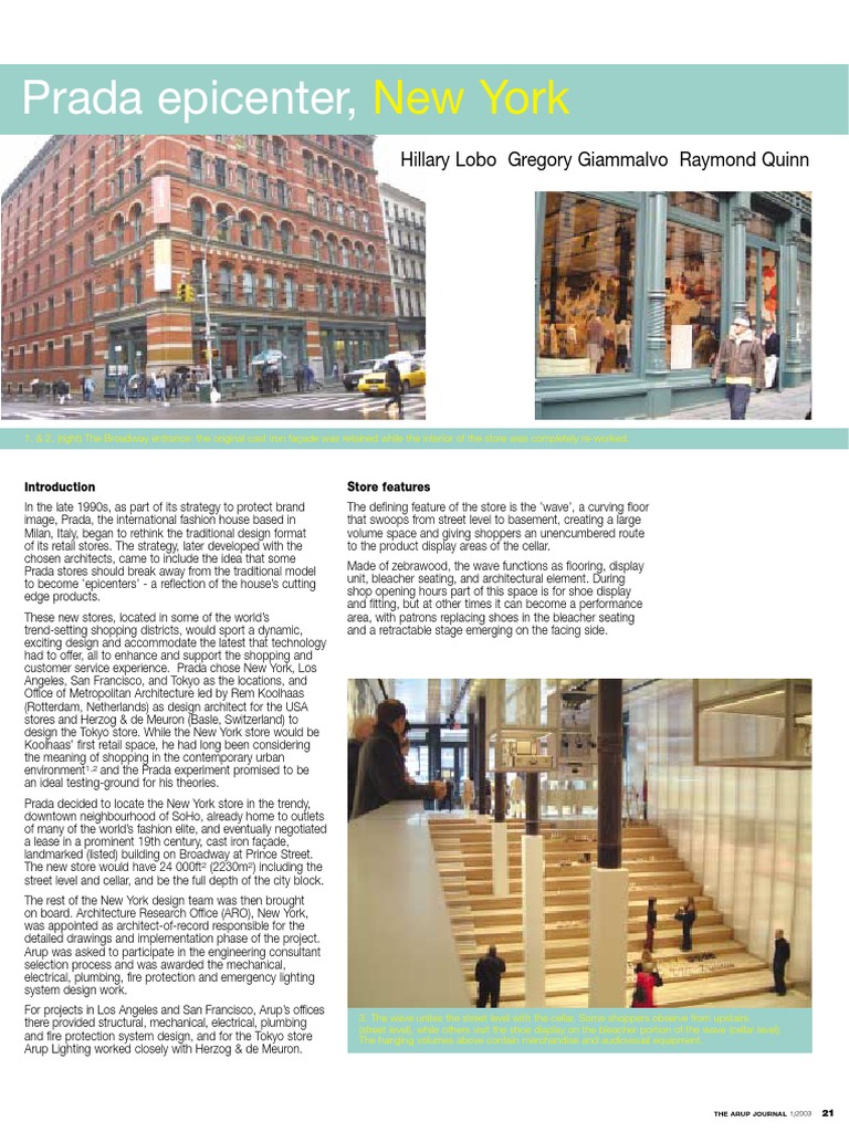 Prada Epicenter, New York-Hillary Lobo Gregory Giammalvo Raymond Quinn ...