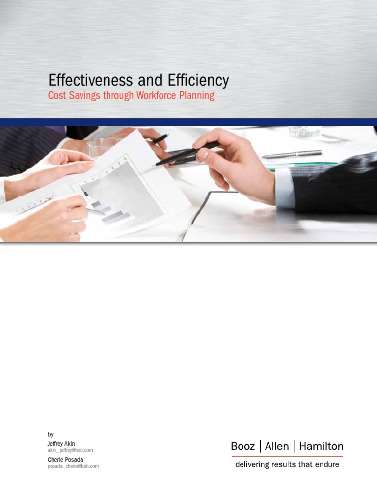 Effectiveness and Efficiency: Cost Savings Through Workforce Planning ...