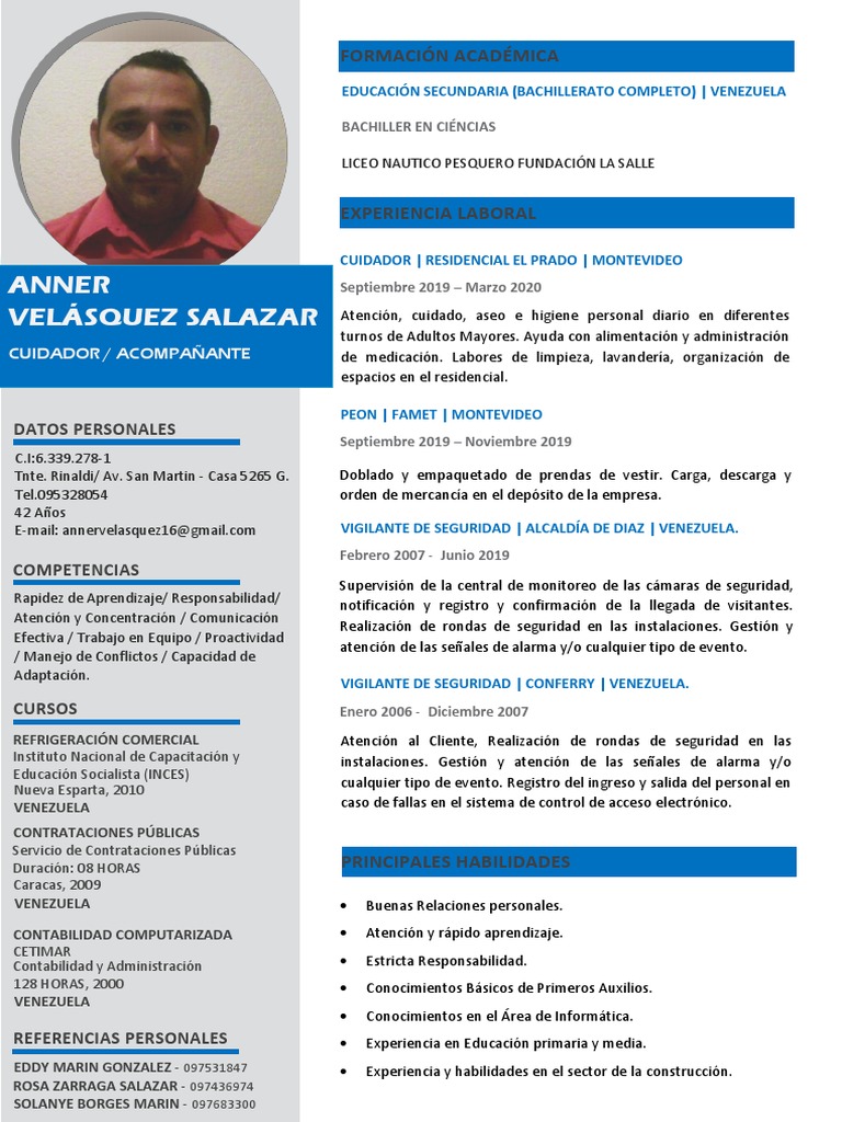 Modelo de CV 2020. | PDF | Venezuela | Educación avanzada