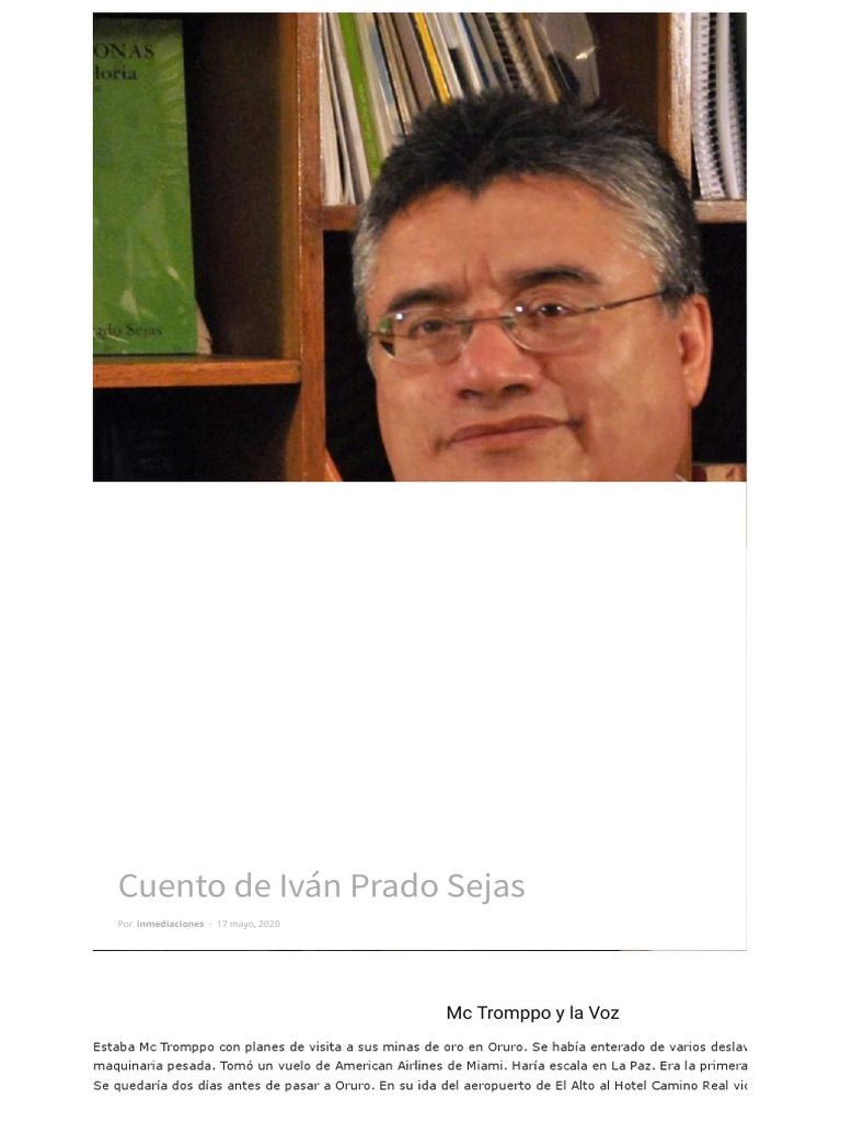 Cuento de Iván Prado Sejas | PDF