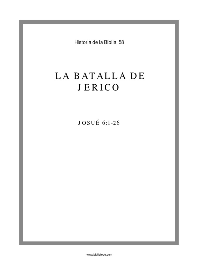 58 La Batalla de Jericó | PDF | Joshua | Arca de la Alianza