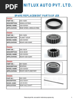 JCB Original Spare Parts List | PDF | Valve | Pump