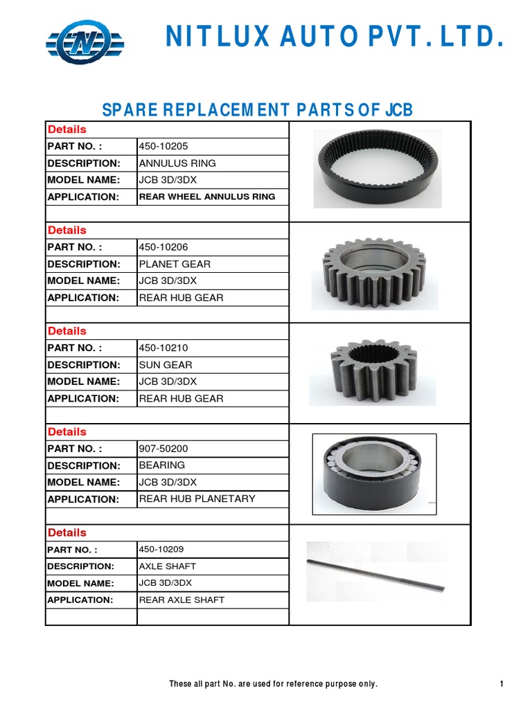 Jcb Spare Parts Catalogue Online Free | Reviewmotors.co