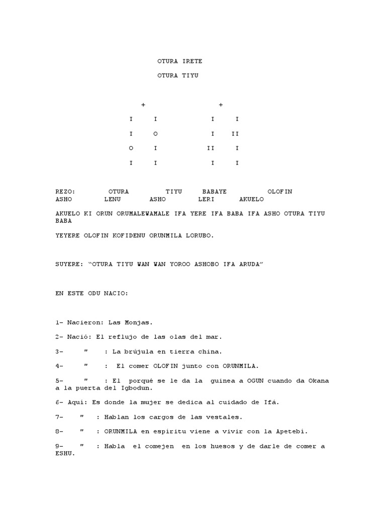 (16-13) Otura Irete | PDF | Santeria