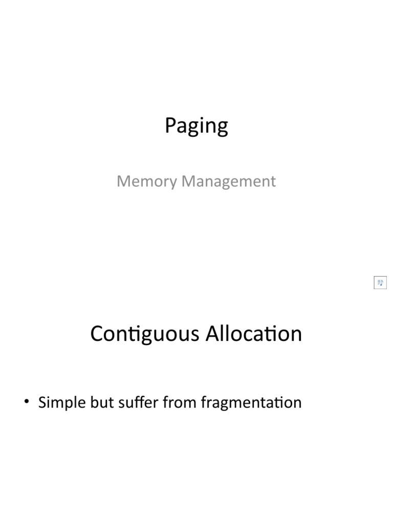 Paging: Memory Management | PDF | Data | Operating System Technology