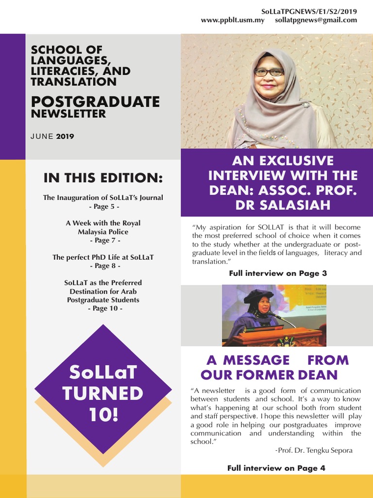 Sollat Turned 10!: Postgraduate | PDF | Postgraduate Education | Doctor Of Philosophy