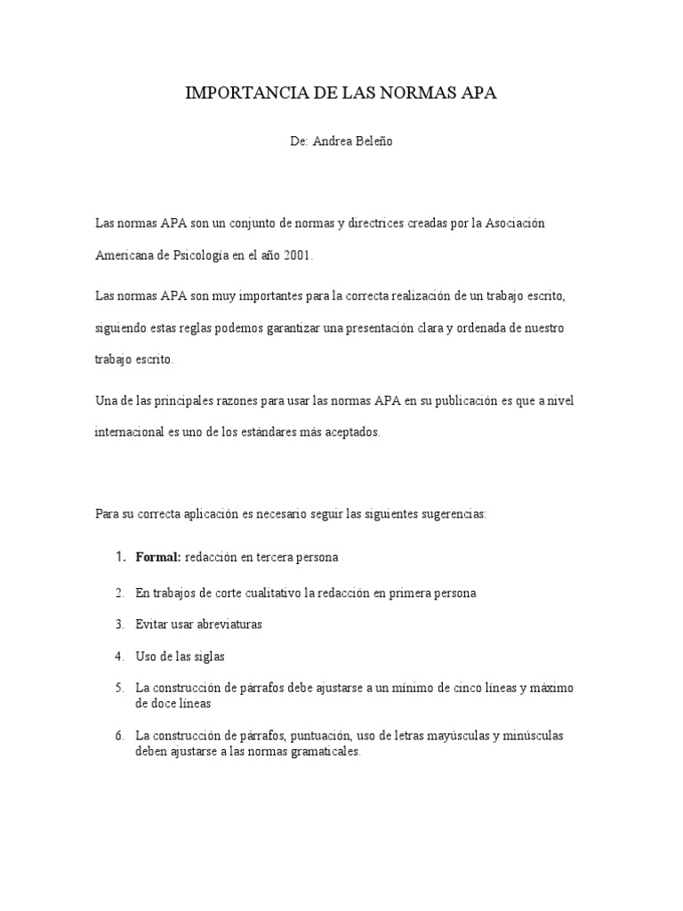 Formato Apa | PDF | Estilo apa