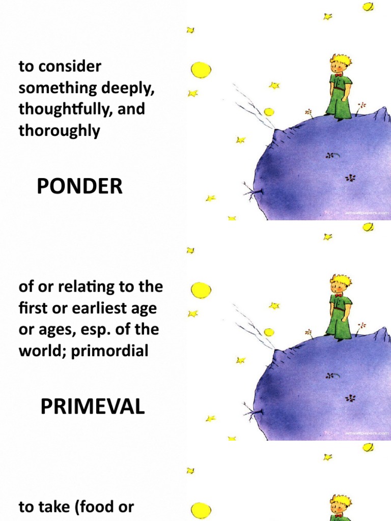 To Consider Something Deeply, Thoughtfully, and Thoroughly: Ponder ...