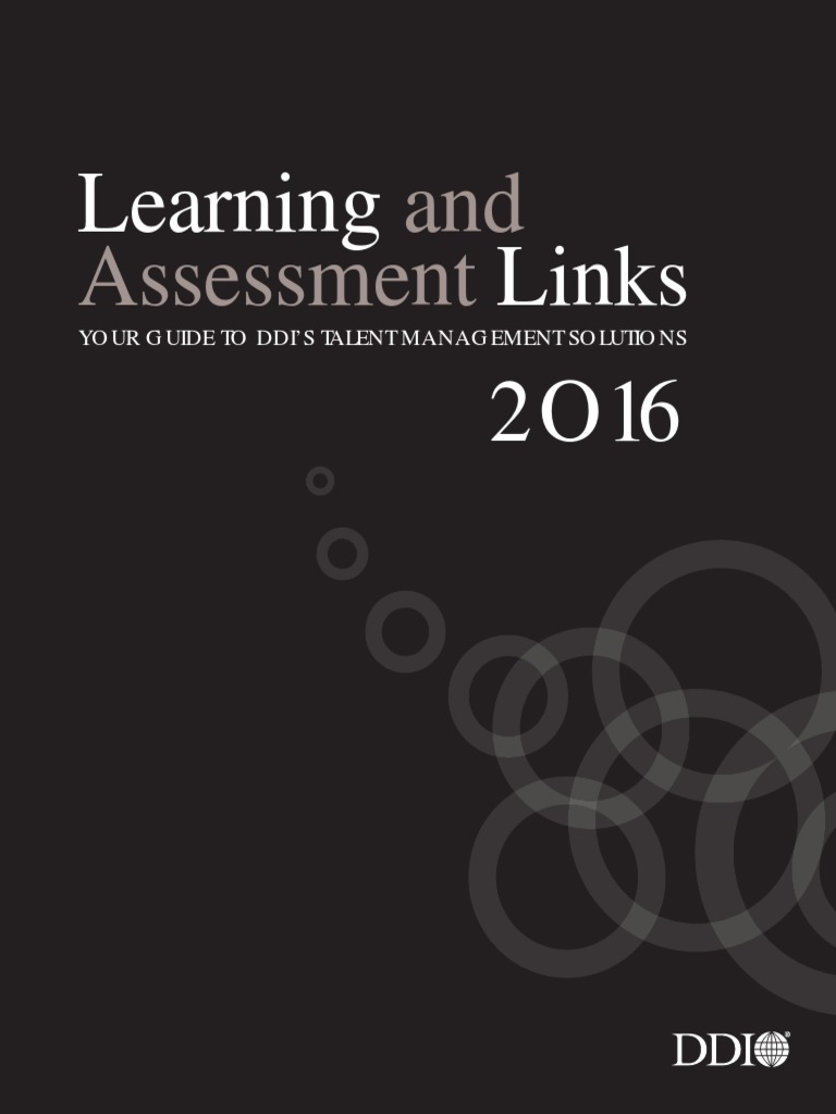 DDI Assessment Cataloge 2016 PDF | PDF | Competence (Human Resources ...