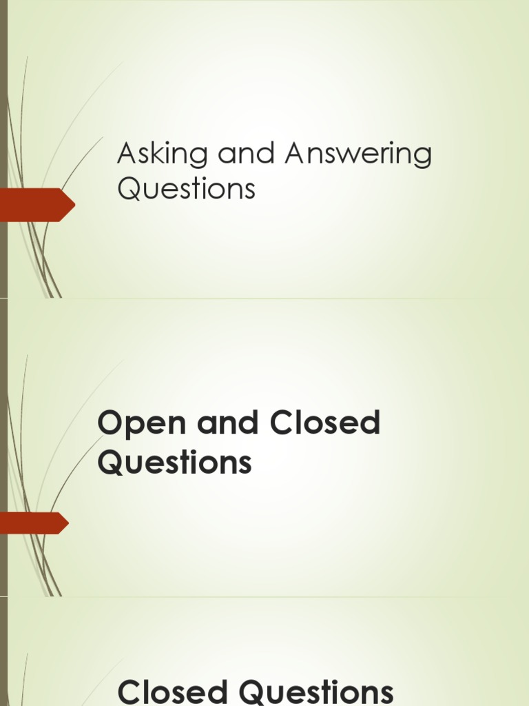 Effective Questioning Techniques | PDF | Question | Human Communication