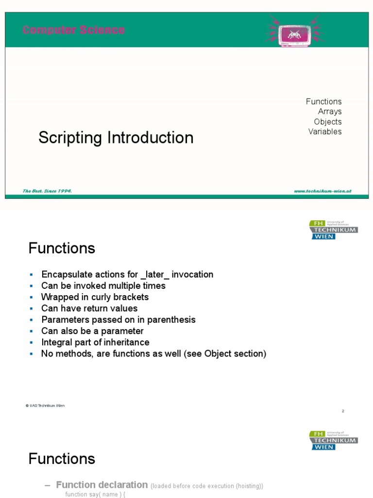 Technikum Wien - Scripting - Basics 2 | PDF | Json | Subroutine