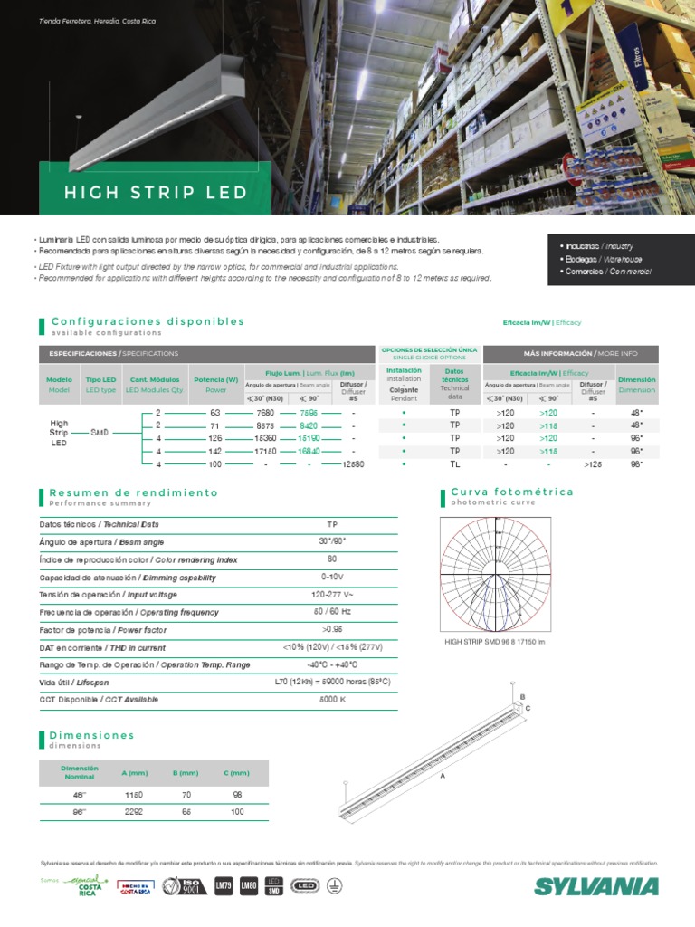 High - Strip LED | PDF | Geometric Measurement | Geometry