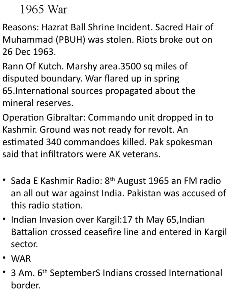 1965 War | PDF
