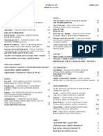 Zozo Menu With Prices | PDF