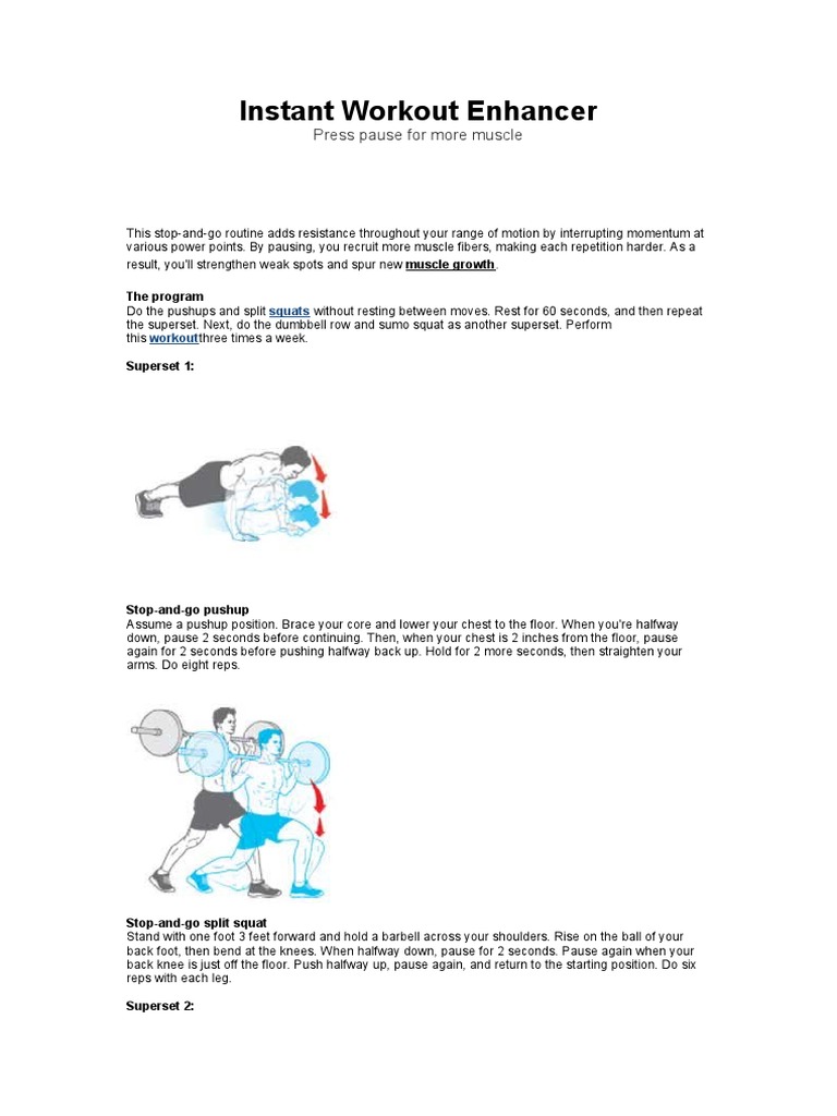 Instant Workout Enhancer | PDF | Wellness