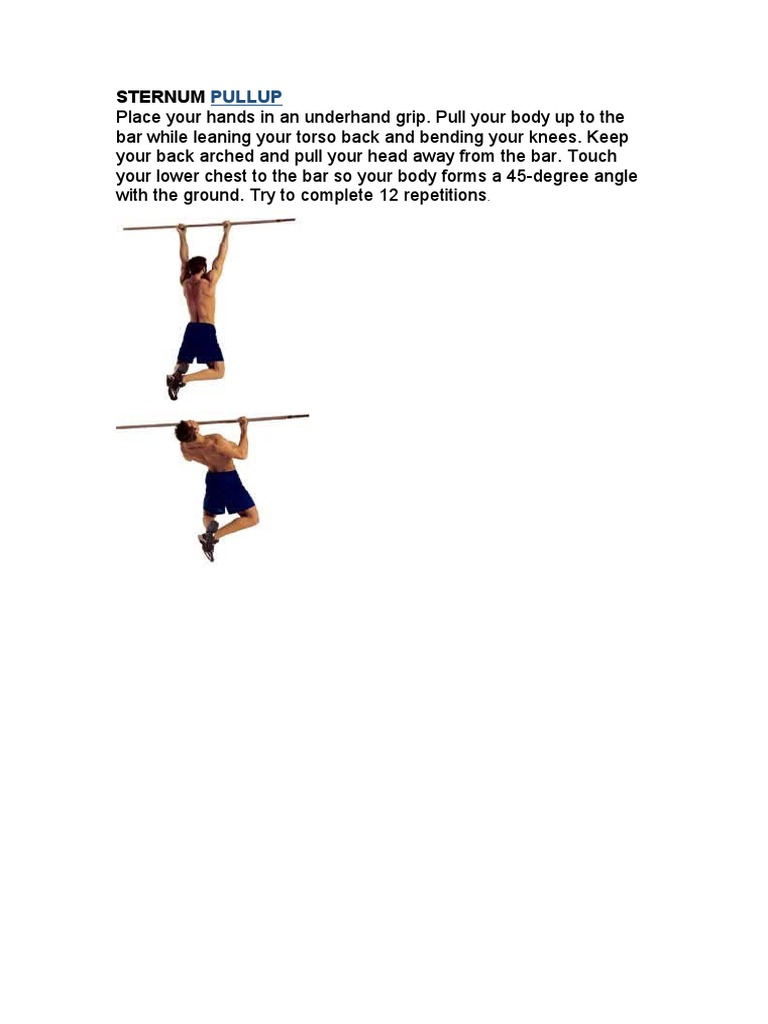 The Sternum Pullup: A Full Body Exercise to Build Upper Body Strength ...