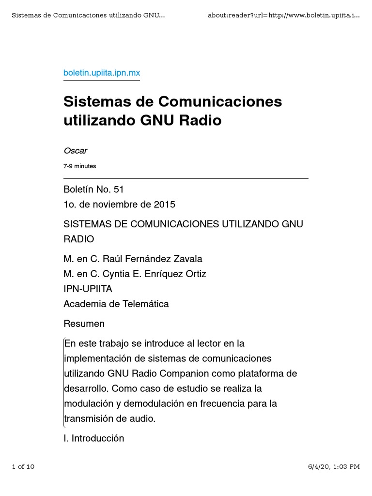 Gnuradio | PDF | Modulación de frecuencia | USB