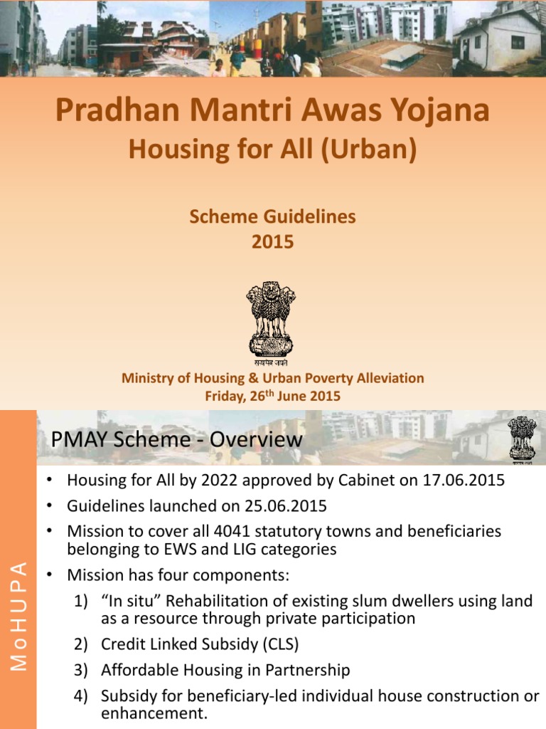 PMAY Guidelines PPT Detailed | PDF | Government | Economies