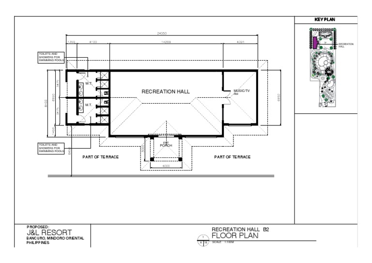 Recreation Hall Floor Plan | PDF