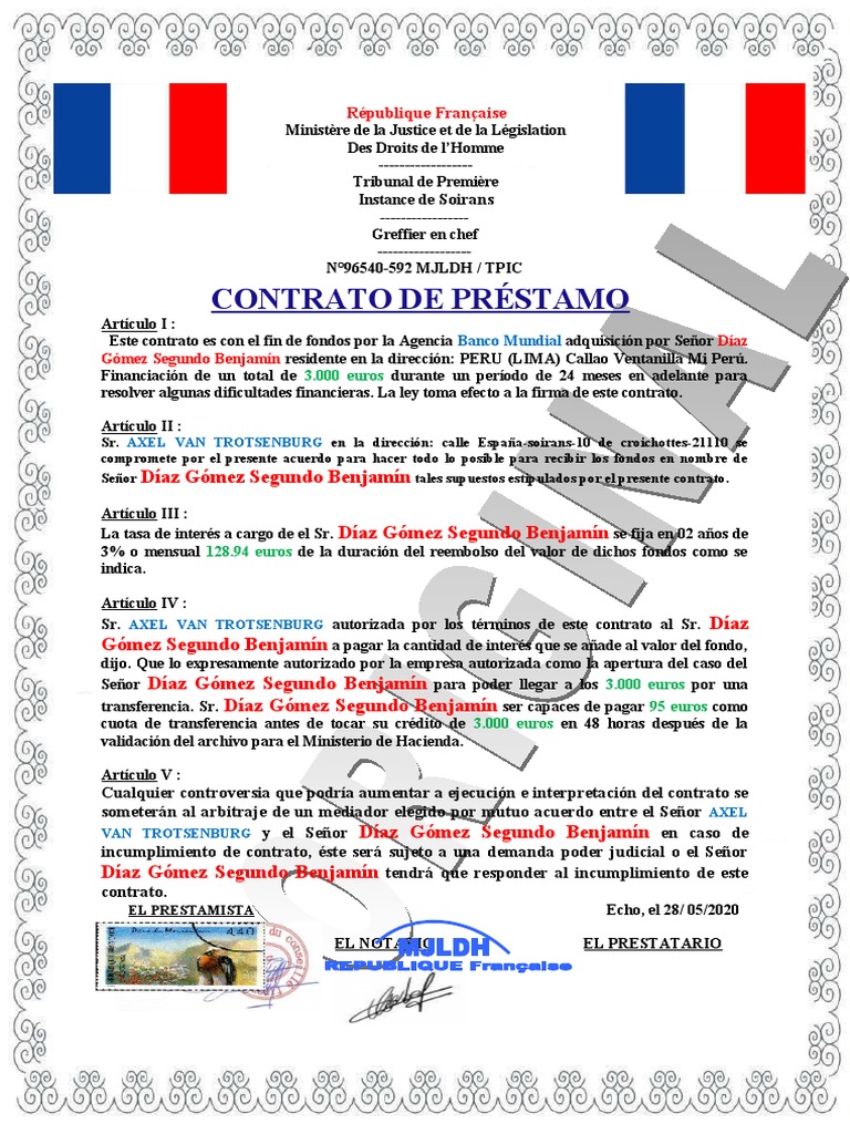 Contrat de Pret | PDF | Economias | Gobierno